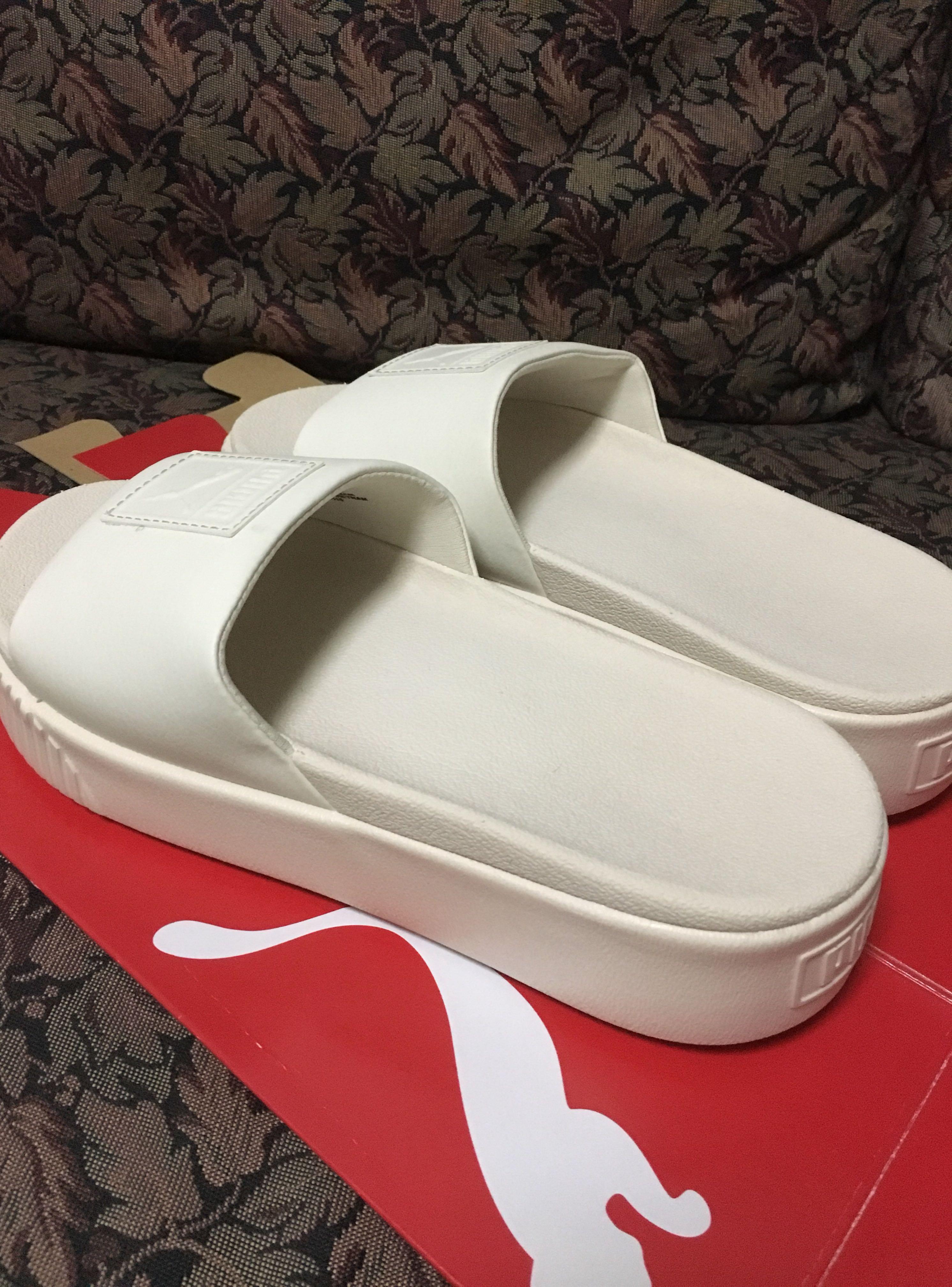 Puma Platform Slides, Women's Fashion, Footwear, Flipflops and Slides ...