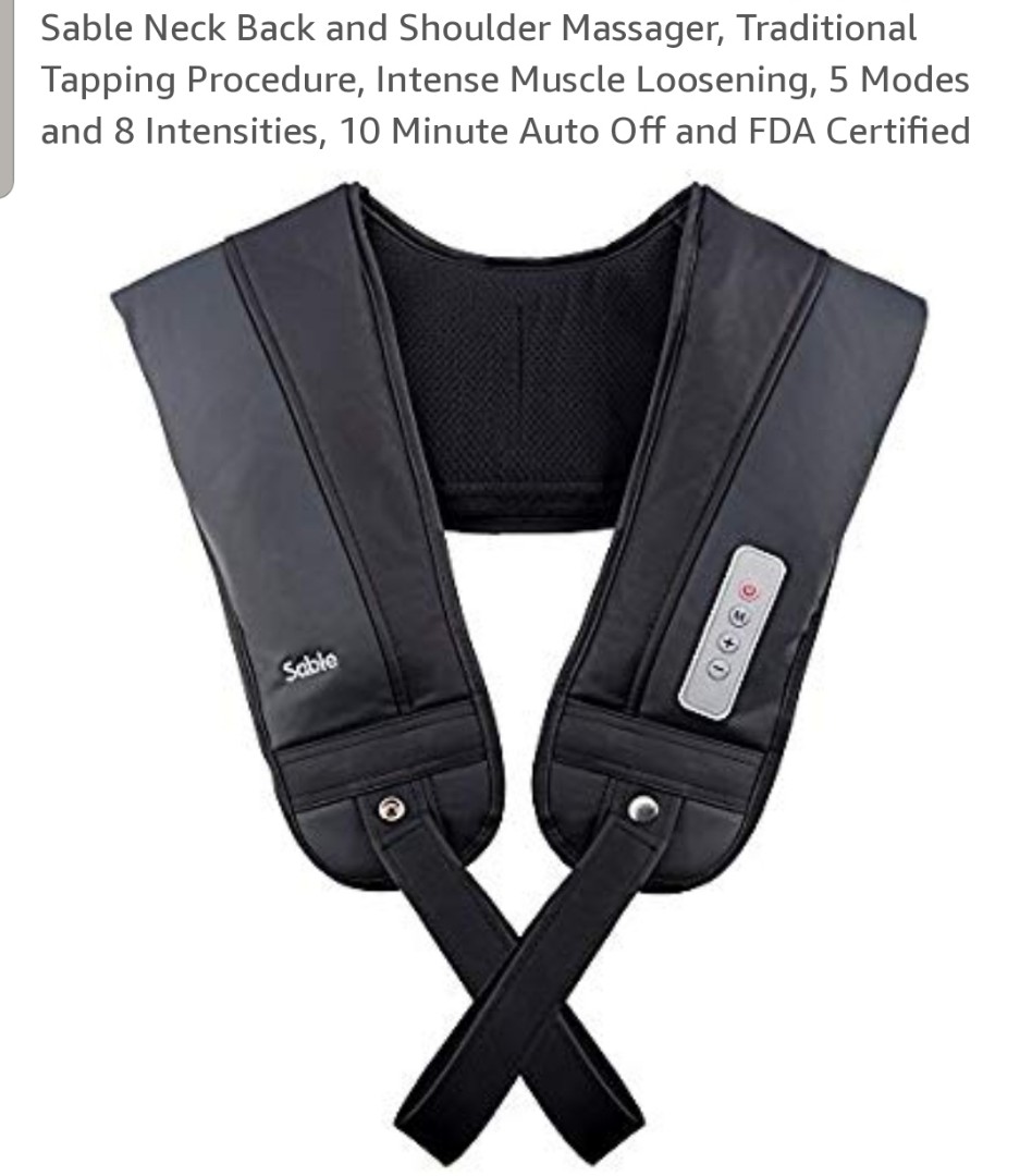 Sable Neck & Back Tapping Massager SA-PCA005, Health & Nutrition ...