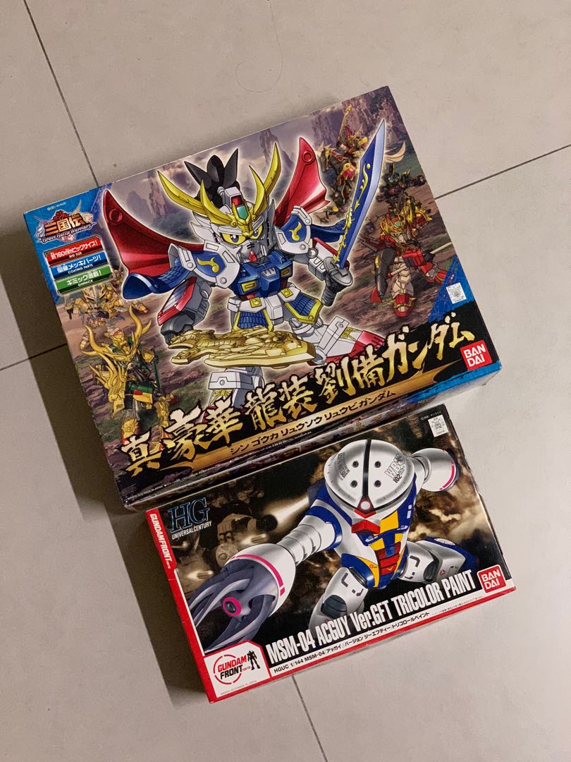 SD Gundam and HGUC AcGuy Ver GFT, Hobbies & Toys, Toys & Games on Carousell