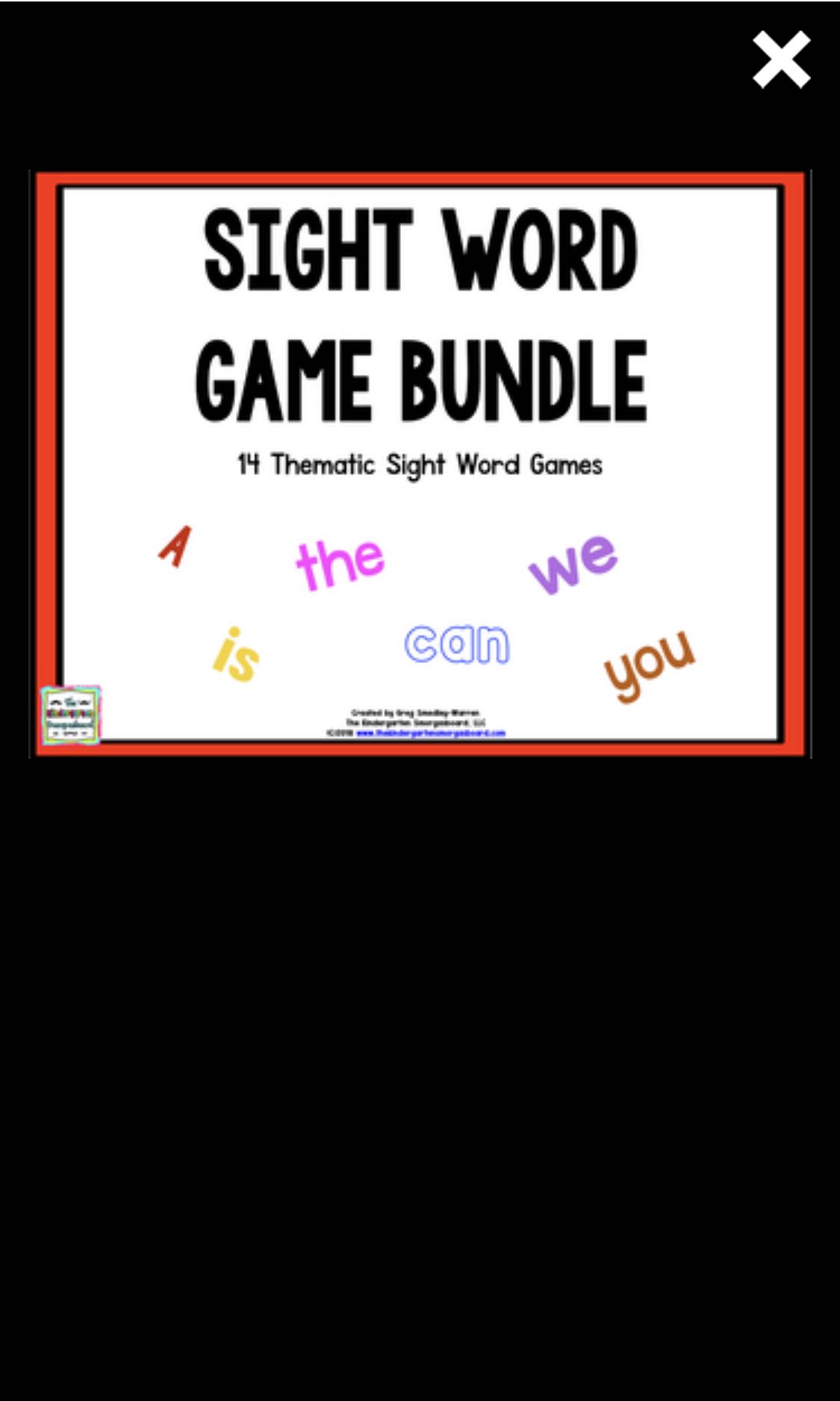 Sight word game bundle, Hobbies & Toys, Books & Magazines, Children's ...
