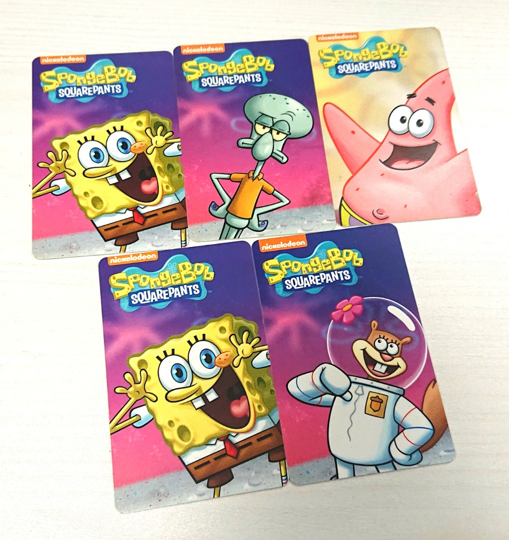 [Set] Spongebob Arcade Game Cards, Toys & Games, Others on Carousell