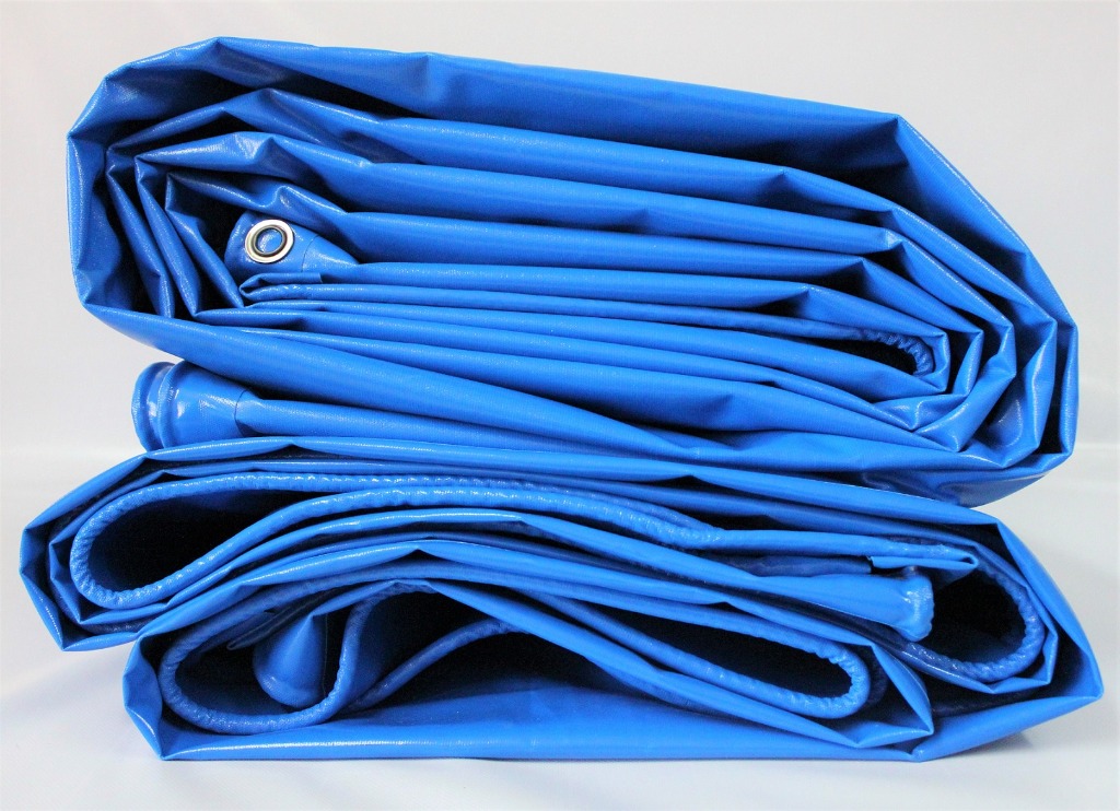 Super A Nylon 12ft x 12ft Blue PVC Tarpaulin Vinylon Ready Made Heavy ...