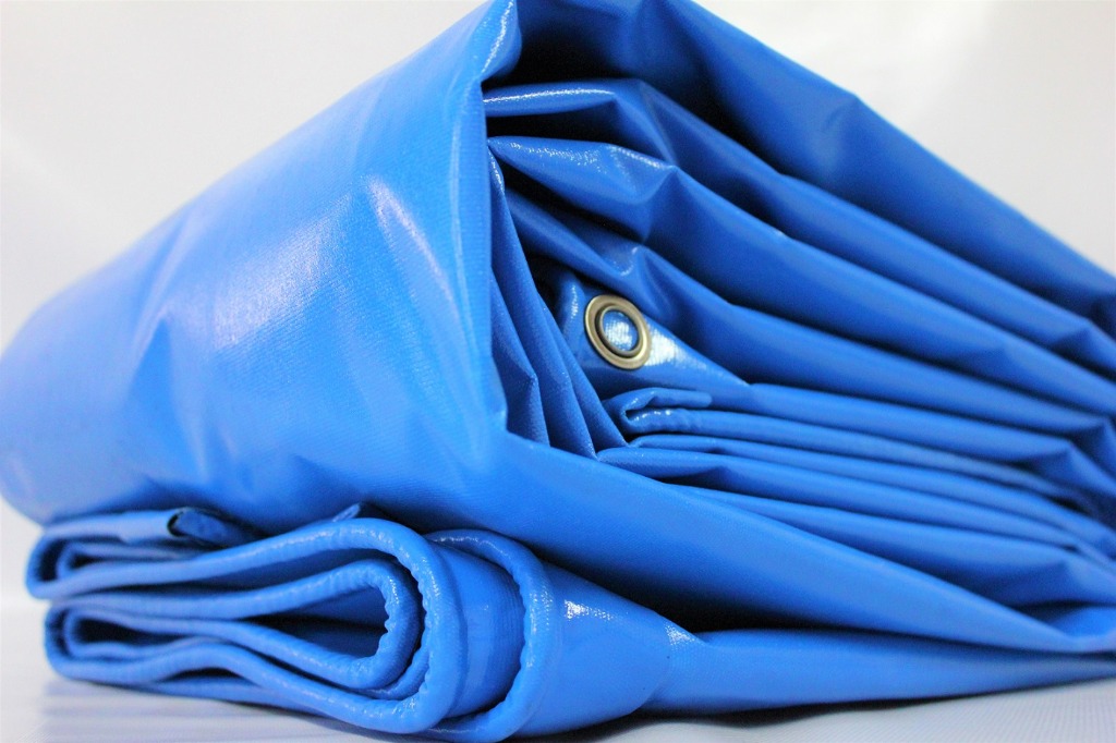 Super A Nylon 15ft x 20ft Blue PVC Tarpaulin Vinylon Ready Made Heavy ...