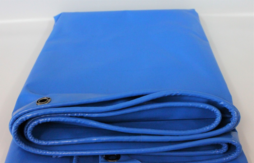 Super A Nylon 9ft x 9ft Blue PVC Tarpaulin Vinylon Ready Made Heavy ...