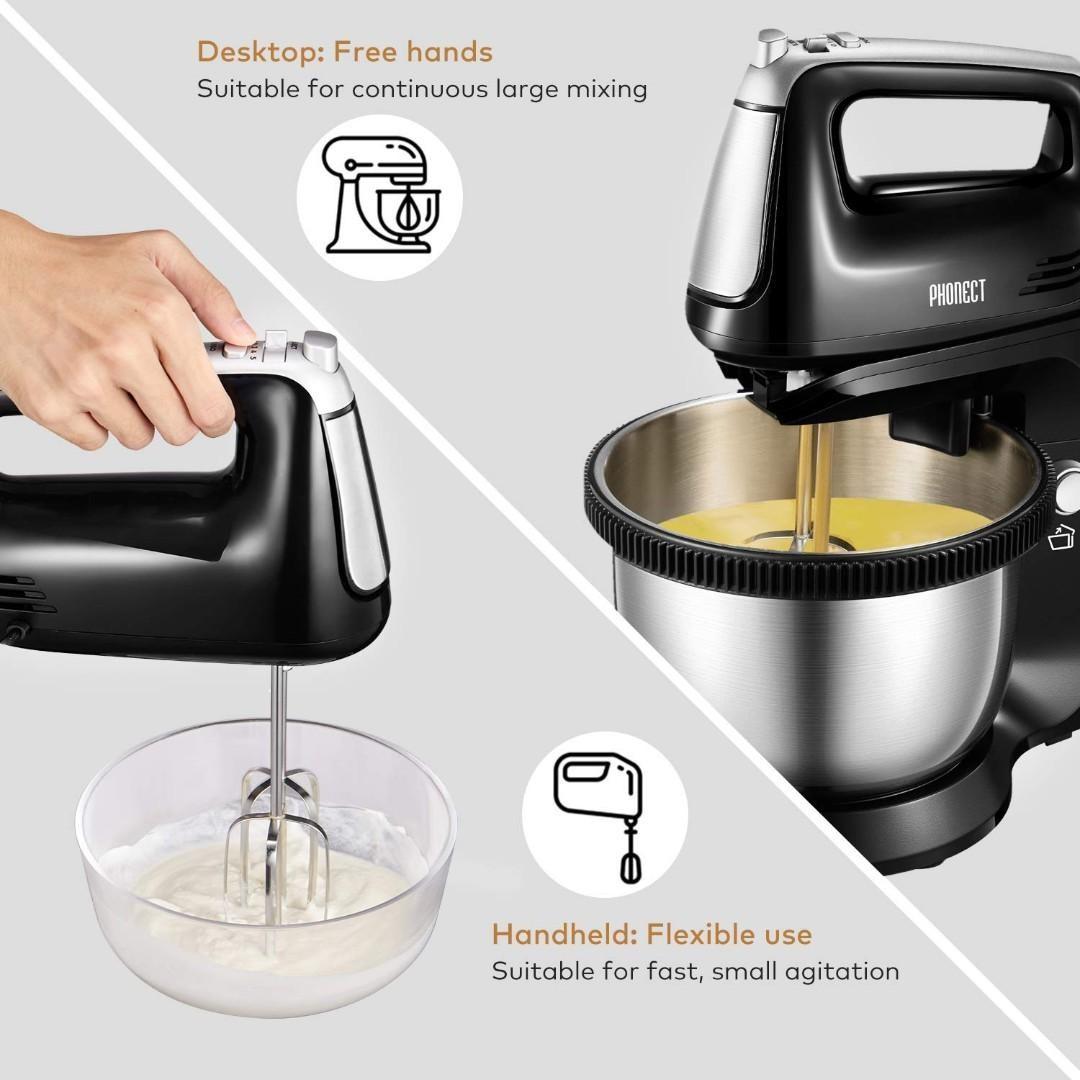 5-Speed Hand Mixer with Turbo Handheld Kitchen Mixer, TV & Home ...