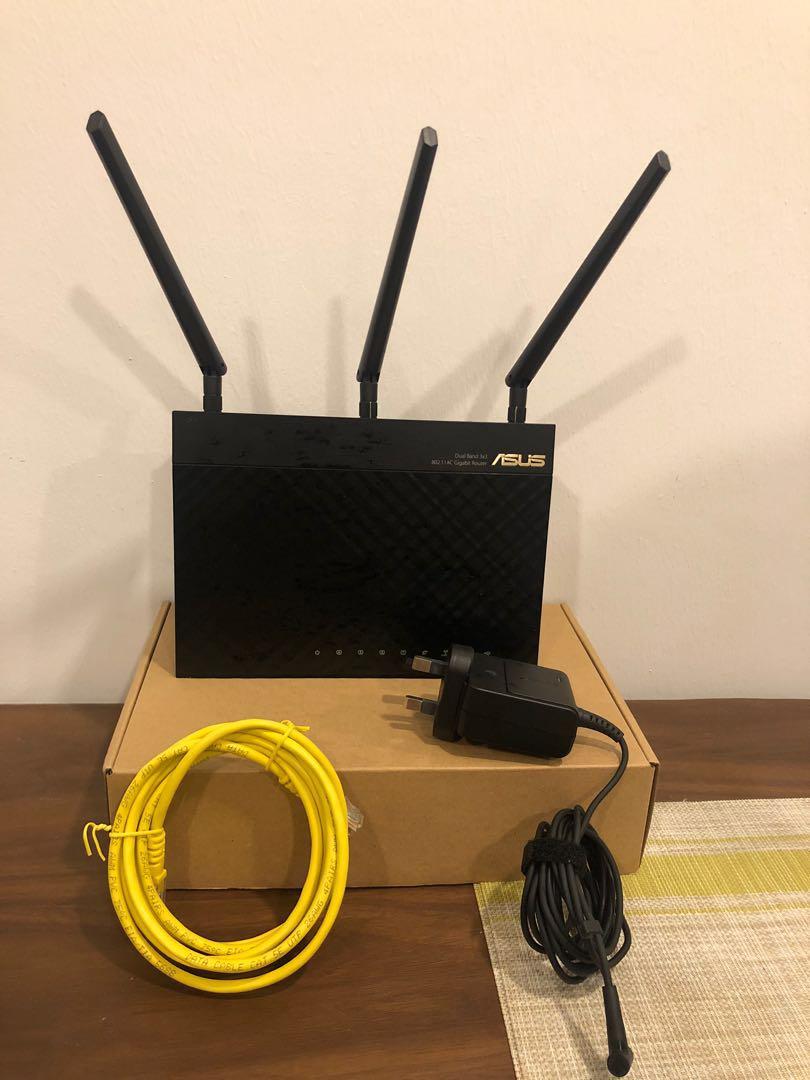 Asus RT-AC1750 Router, Computers & Tech, Parts & Accessories ...