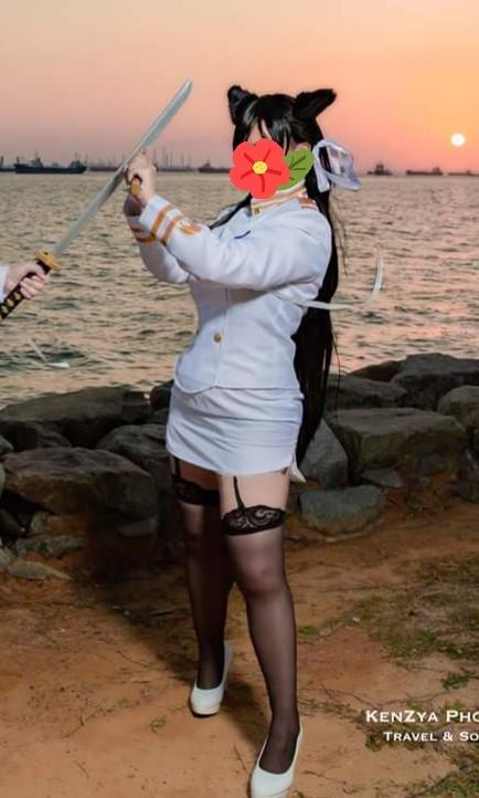 full set Atago azur lane cosplay (except sword), Hobbies & Toys ...