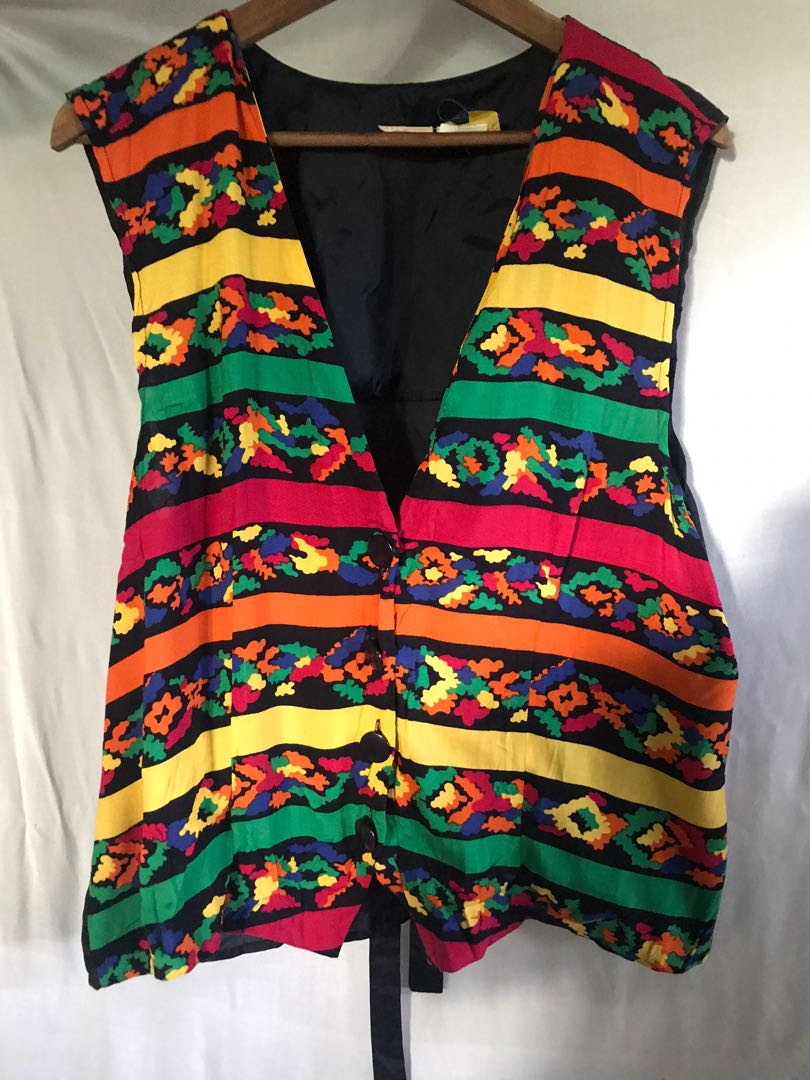 Aztec Vest, Women's Fashion, Coats, Jackets and Outerwear on Carousell