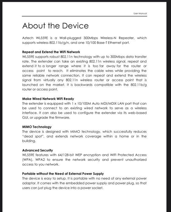 Aztech WL559E Wireless Repeater, Computers & Tech, Parts & Accessories ...
