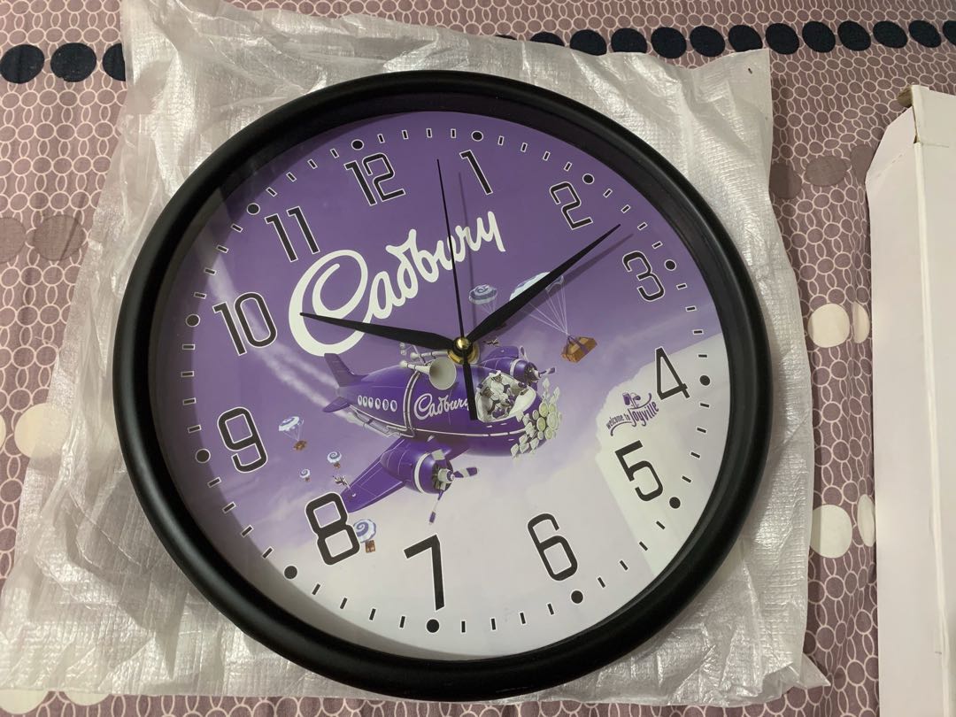 Cadbury Limited Edition Clock, Furniture & Home Living, Home ...