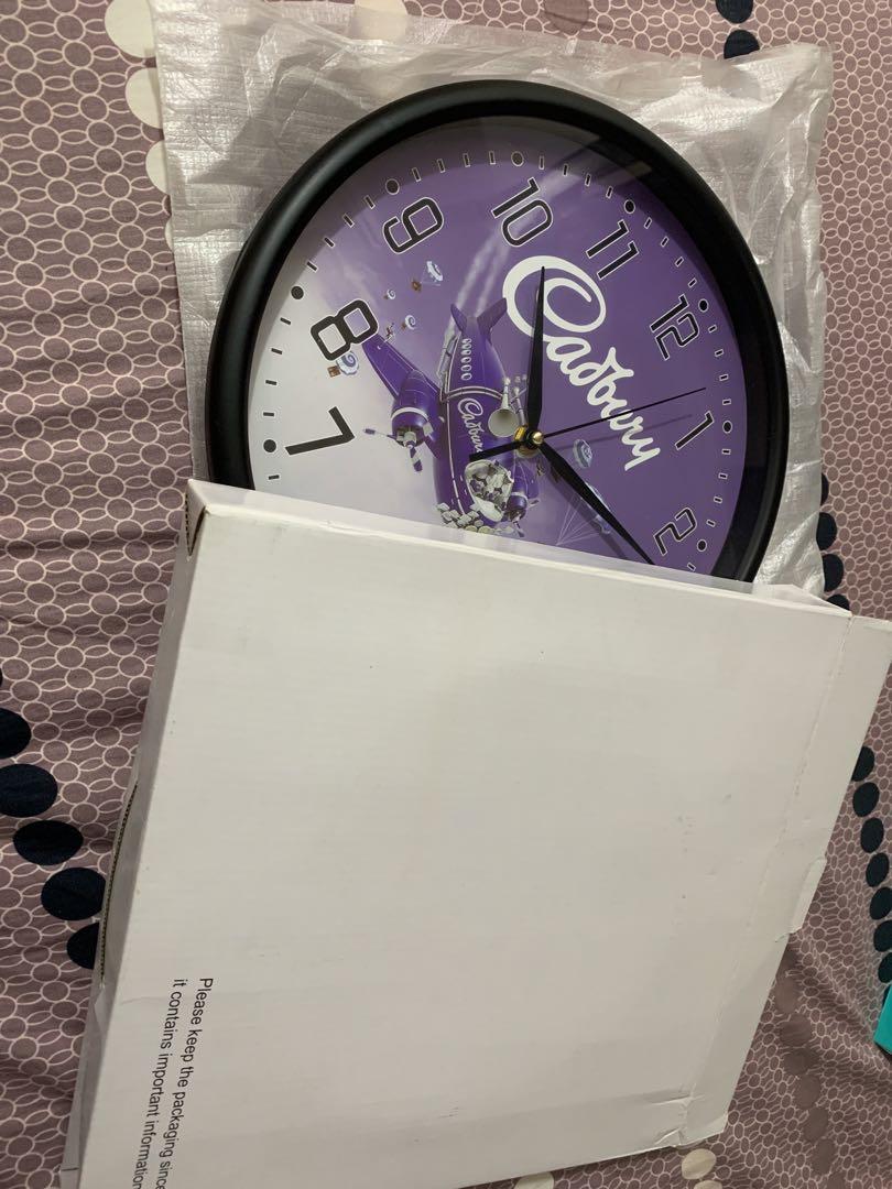 Cadbury Limited Edition Clock, Furniture & Home Living, Home ...