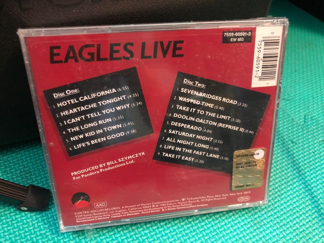 Eagle Live Hotel California, Hobbies & Toys, Music & Media, CDs & DVDs on Carousell