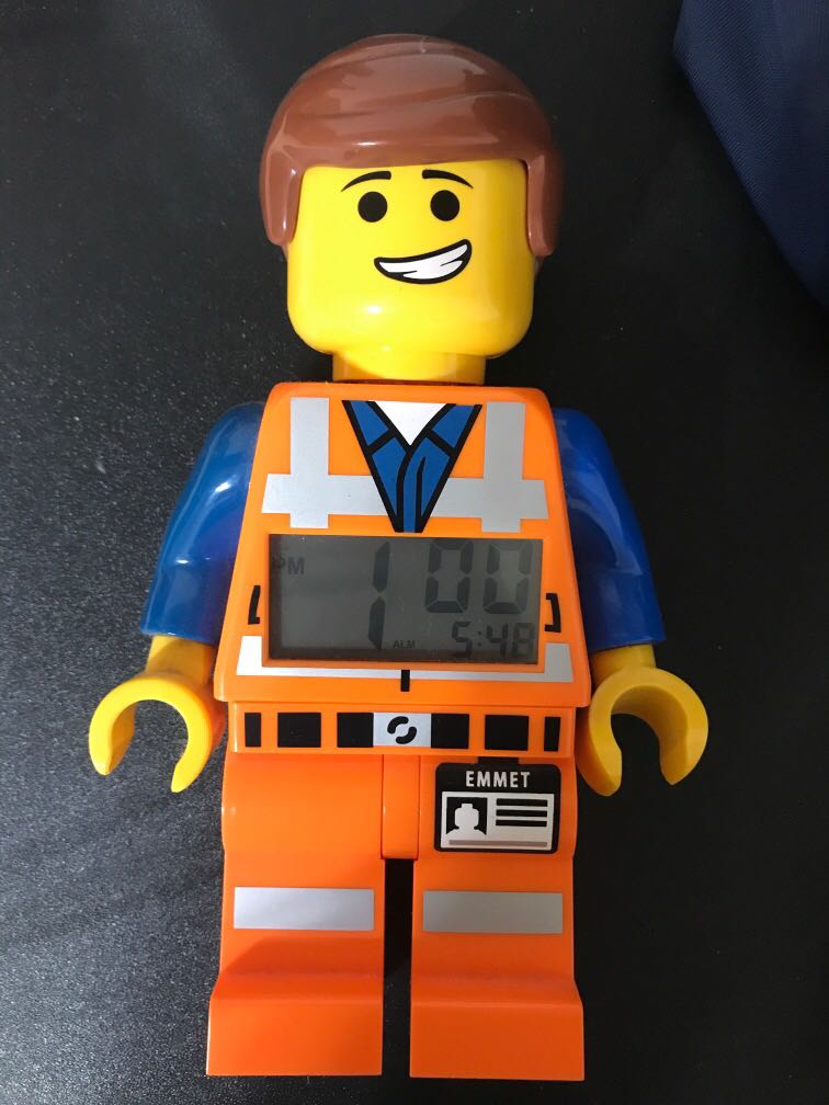 Emmet Lego Movie Digital Clock, Hobbies & Toys, Toys & Games on Carousell
