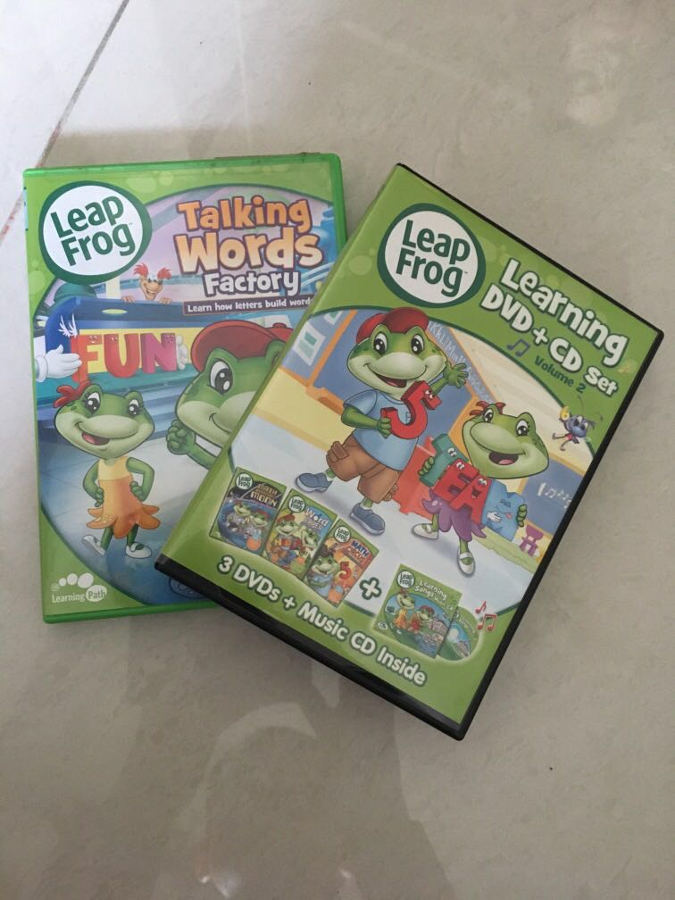Leap frog educational (w 4 DVDs), Hobbies & Toys, Music & Media, CDs ...