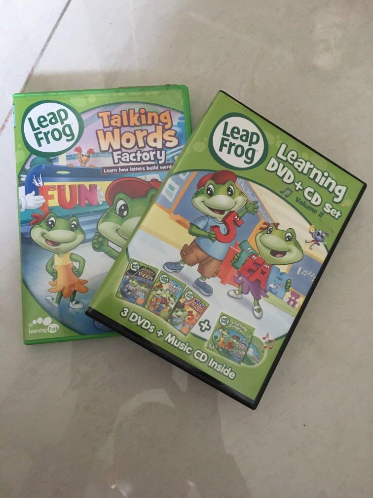 Leap frog educational (w 4 DVDs), Hobbies & Toys, Music & Media, CDs ...