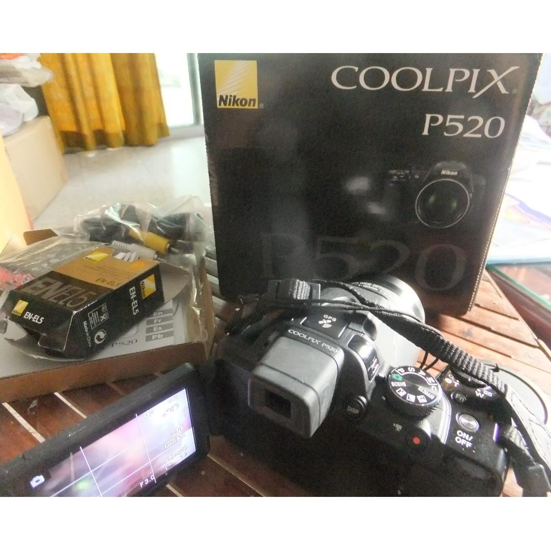 NIKON COOLPIX P520 CAMERA Lightly used, no scratch, or dent, complete ...