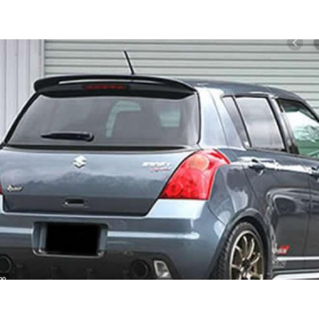 suzuki swift sport style roof top spoiler real Carbon fiber material ...