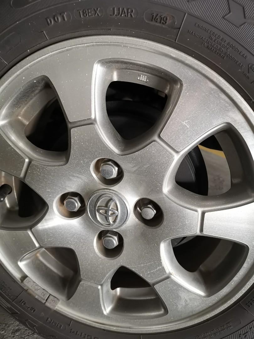 Original Toyota Vios Rims 2007 models E Spec 14 inches, Auto ...