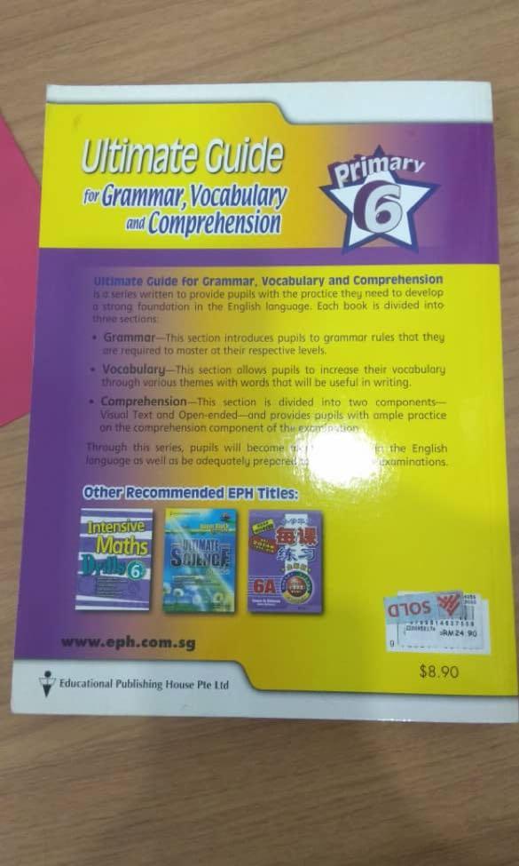 ULTIMATE GUIDE FOR GRAMMAR , VOCABULARY AND COMPREHENSION PRIMARY 6 ...