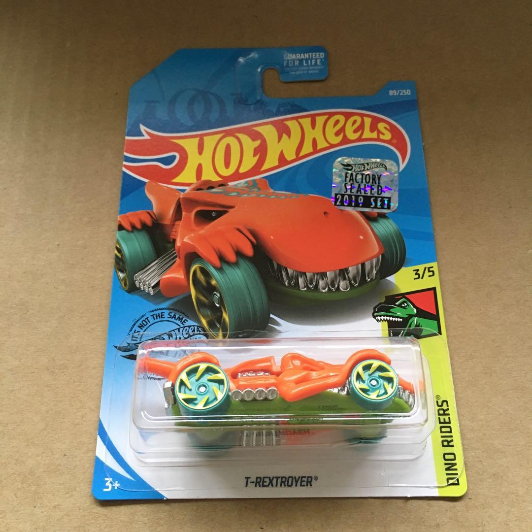 US Card Hot wheels Factory Sealed 2019 T Rextroyer T Rex Dino Dinosaur ...