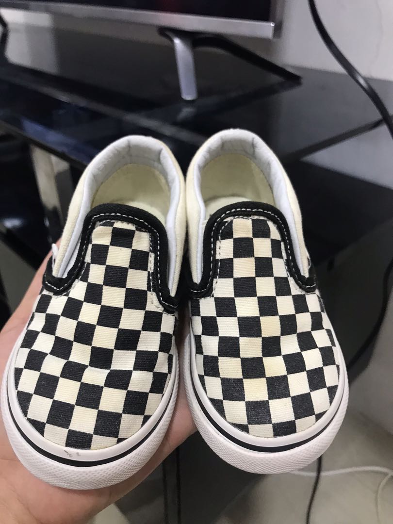 Vans checkboard, Babies & Kids, Babies & Kids Fashion on Carousell