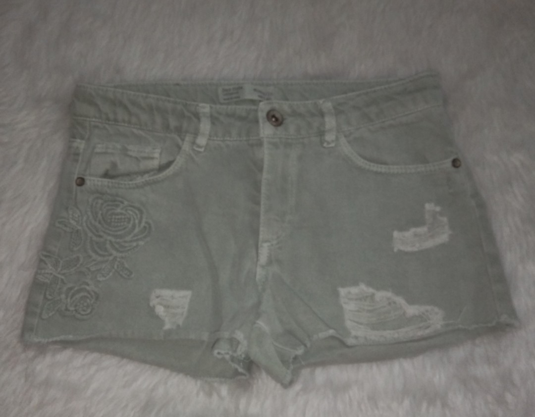 Authentic ZARA Girls Denim Shorts, Babies & Kids, Babies & Kids Fashion ...