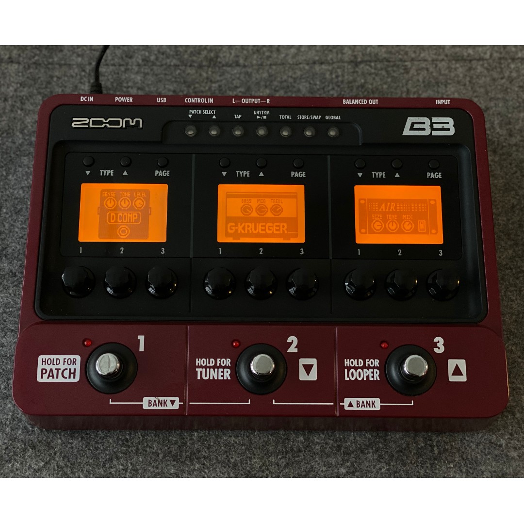Zoom B3 Bass Effects & Amp Simulator, Hobbies & Toys, Music & Media ...