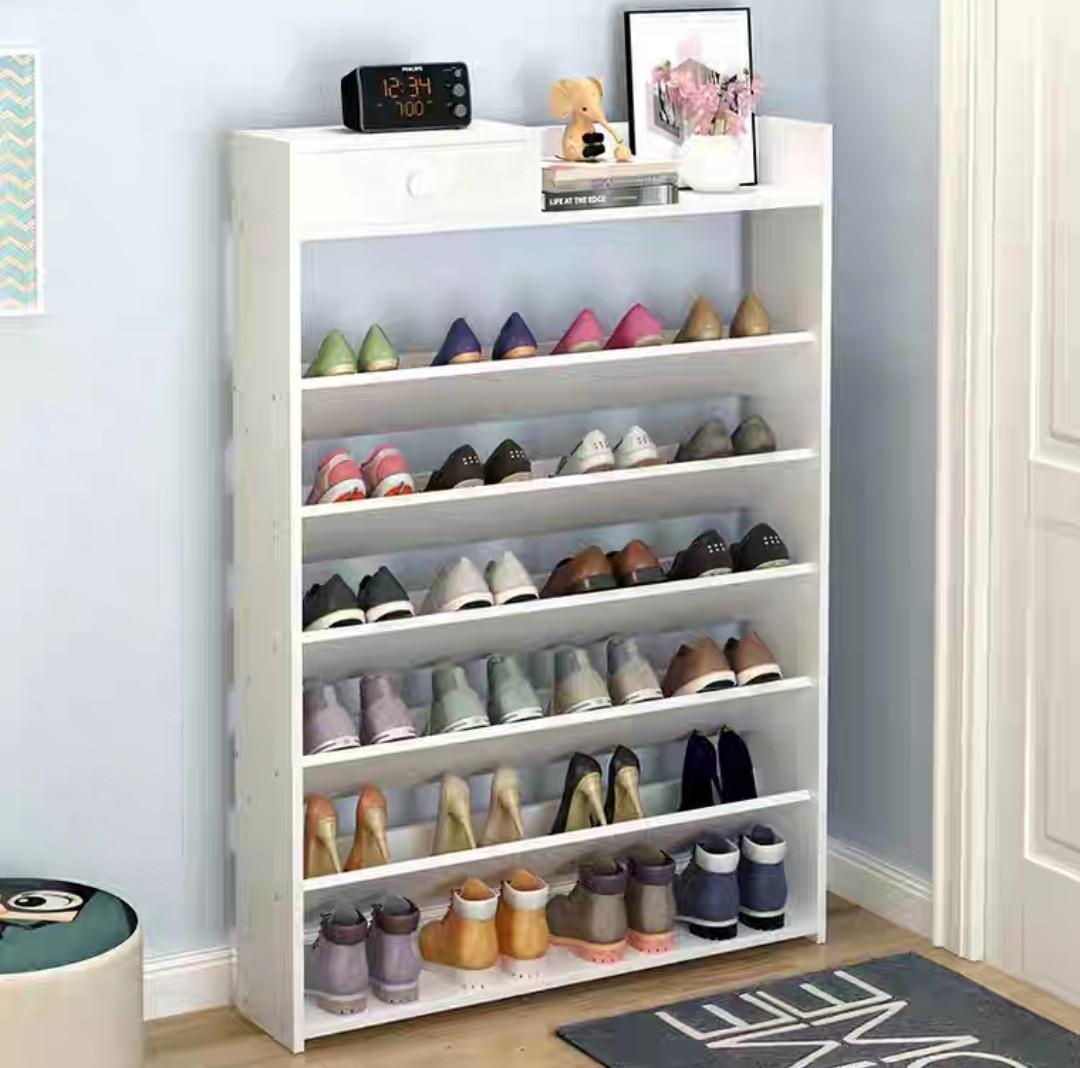 （訂貨價：$168up）17cm超窄鞋櫃(連小櫃桶) 寬60cm|75cm 鞋架 收納櫃 層架 Shoe Cabinet, 傢俬＆家居, 傢俬, 櫃子、組合櫃及置物架 - Carousell