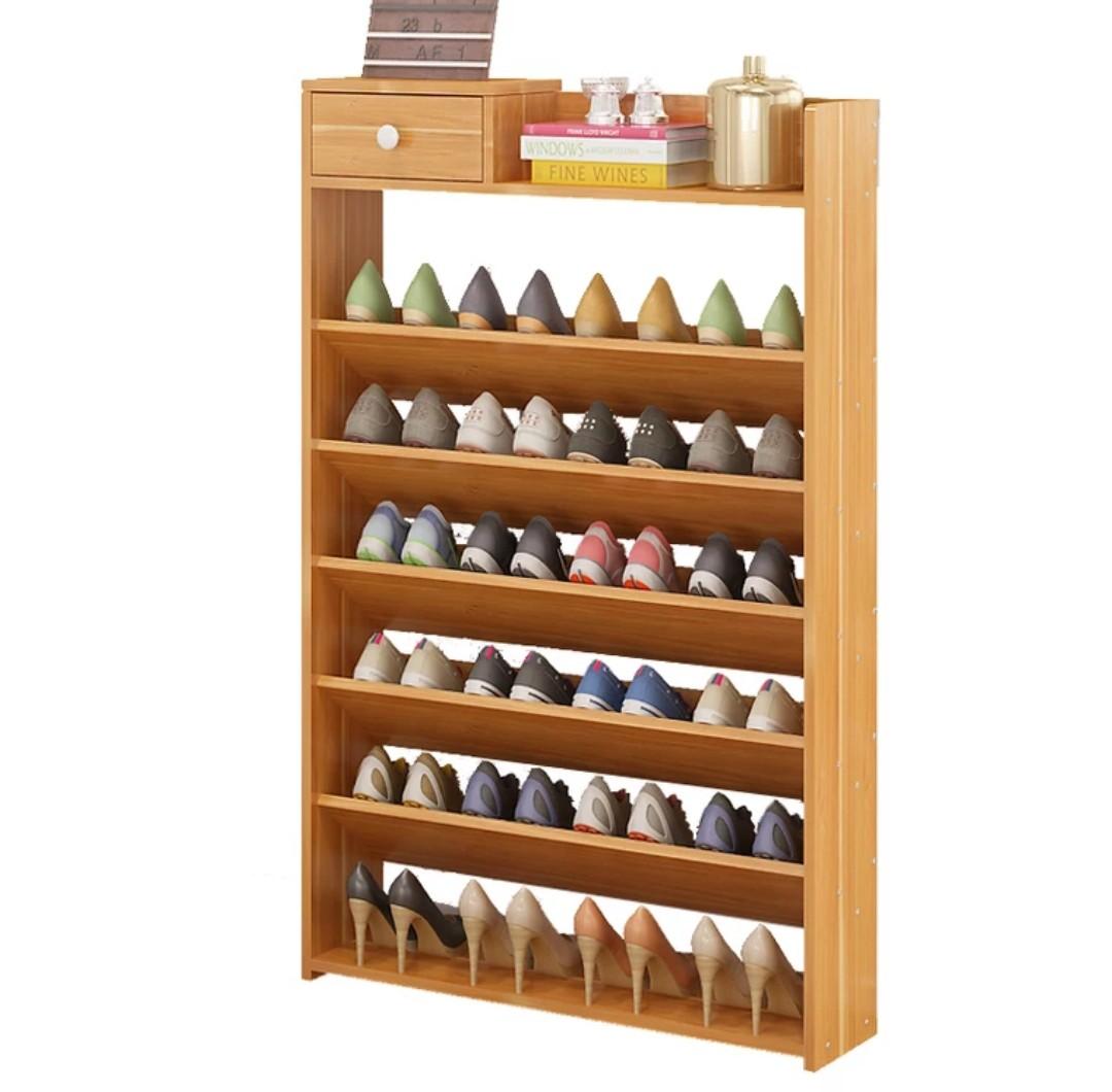（訂貨價：$168up）17cm超窄鞋櫃(連小櫃桶) 寬60cm|75cm 鞋架 收納櫃 層架 Shoe Cabinet, 傢俬＆家居, 傢俬, 櫃子、組合櫃及置物架 - Carousell