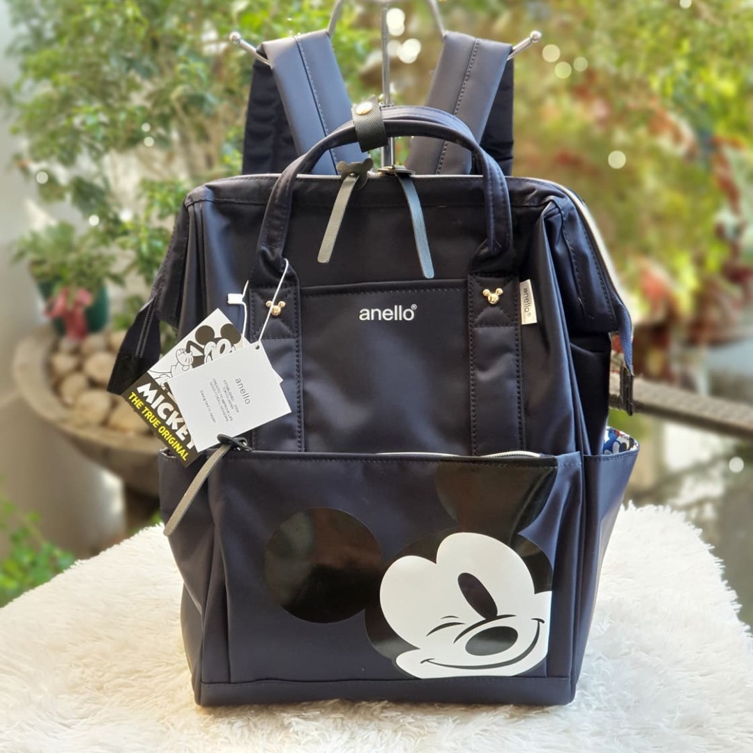 Anello Mickey Limited Edition Backpack - Graphite, Women's Fashion ...