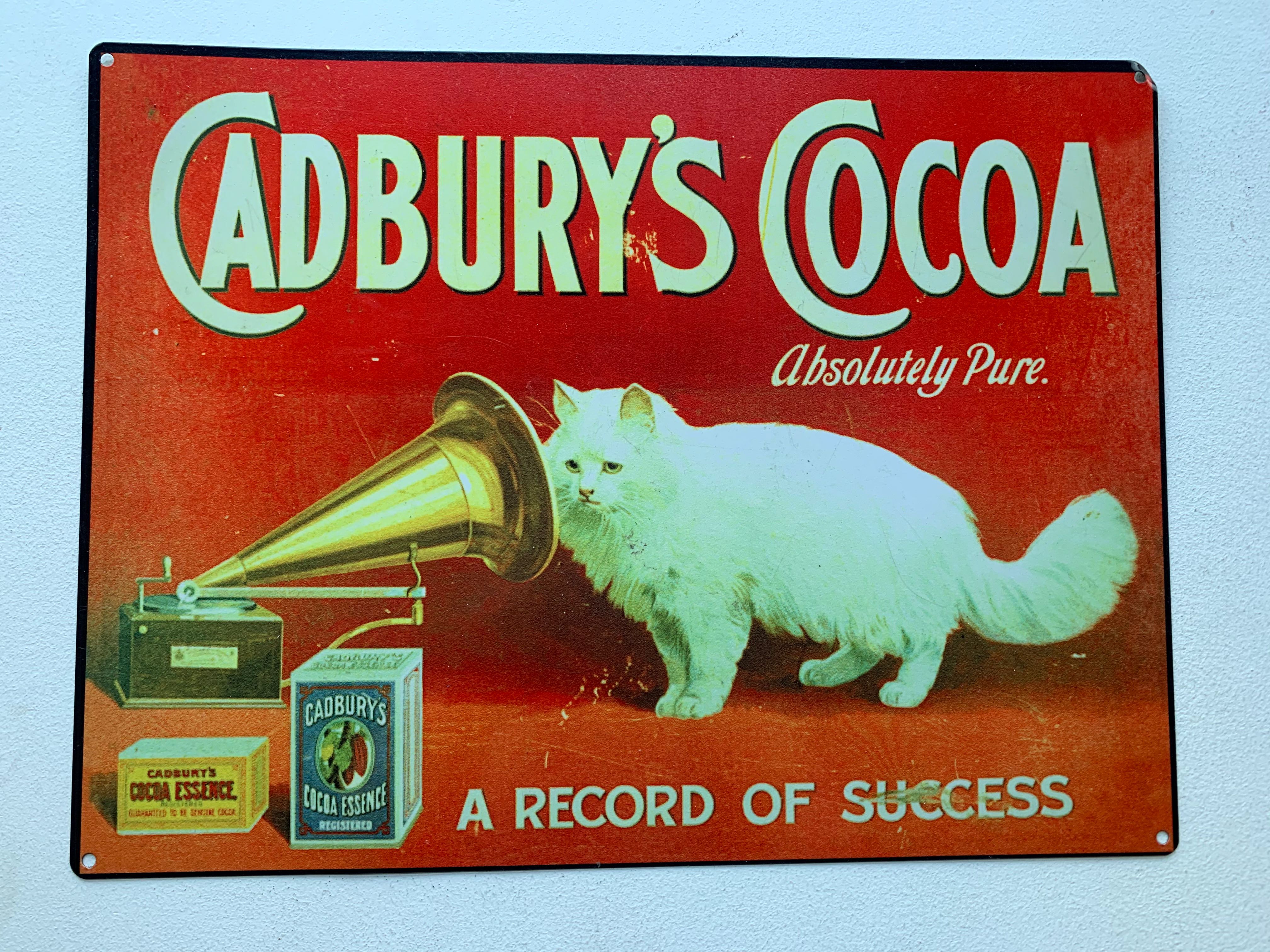 Cadbury’s retro metal sign, Hobbies & Toys, Memorabilia & Collectibles ...