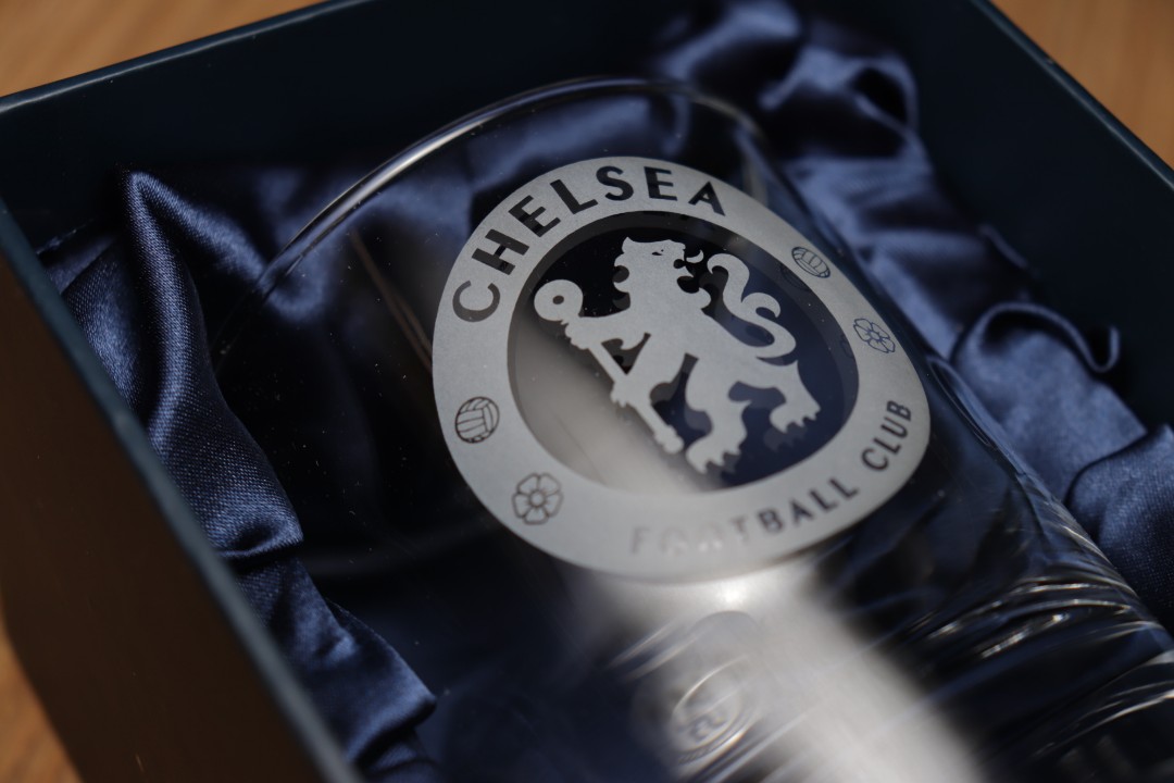 Chelsea FC Whiskey Glass, Sports Equipment, Sports & Games, Water ...