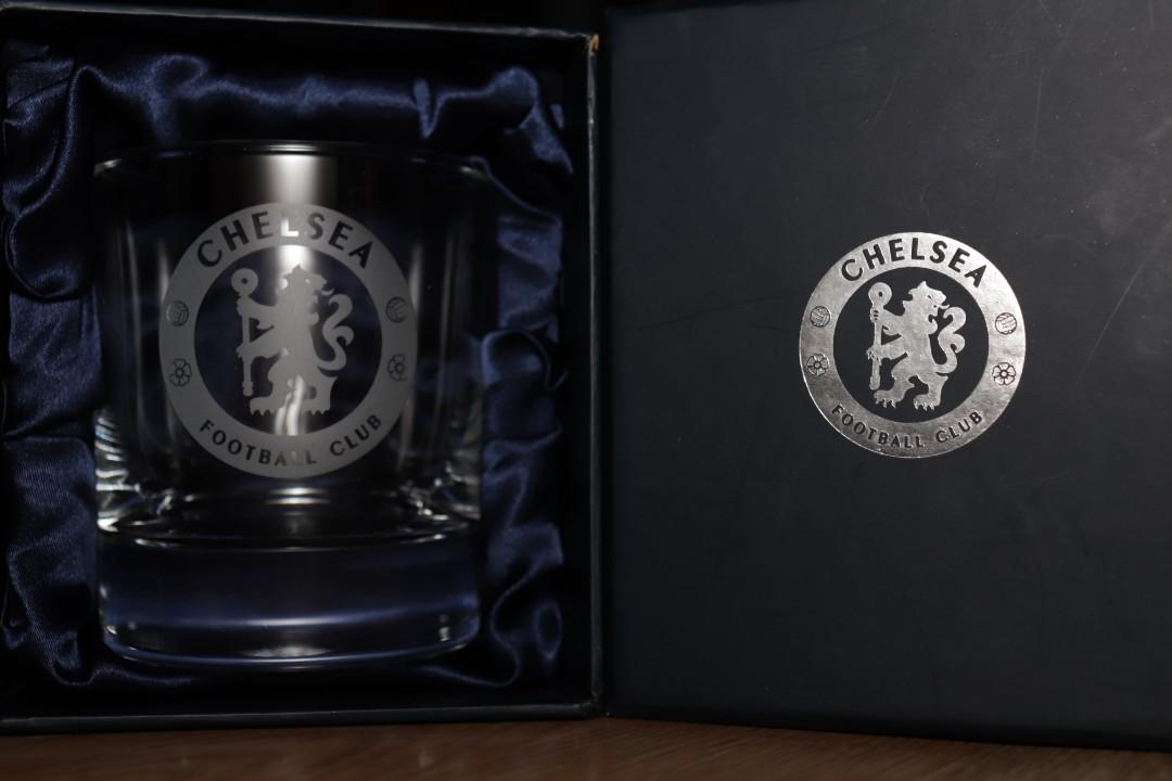 Chelsea FC Whiskey Glass, Sports Equipment, Sports & Games, Water ...