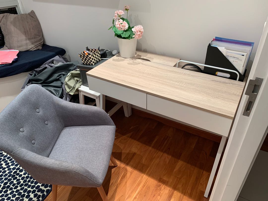 Chic Study Table and chair, Furniture & Home Living, Furniture, Tables ...