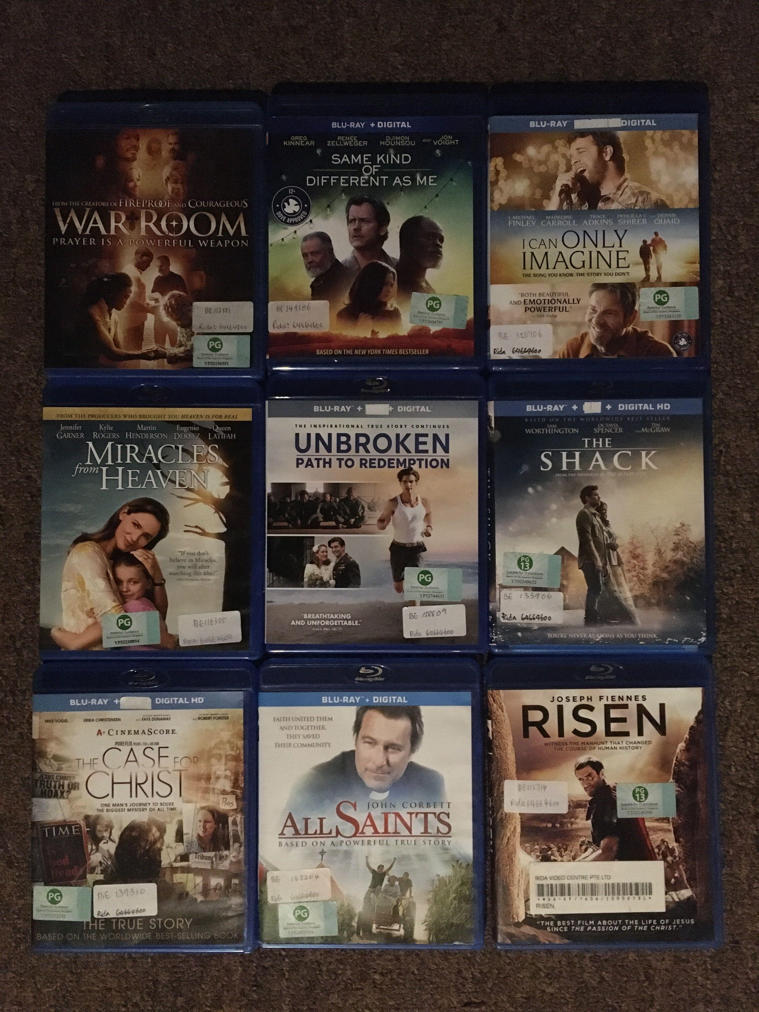 Christian movies, Hobbies & Toys, Music & Media, CDs & DVDs on Carousell