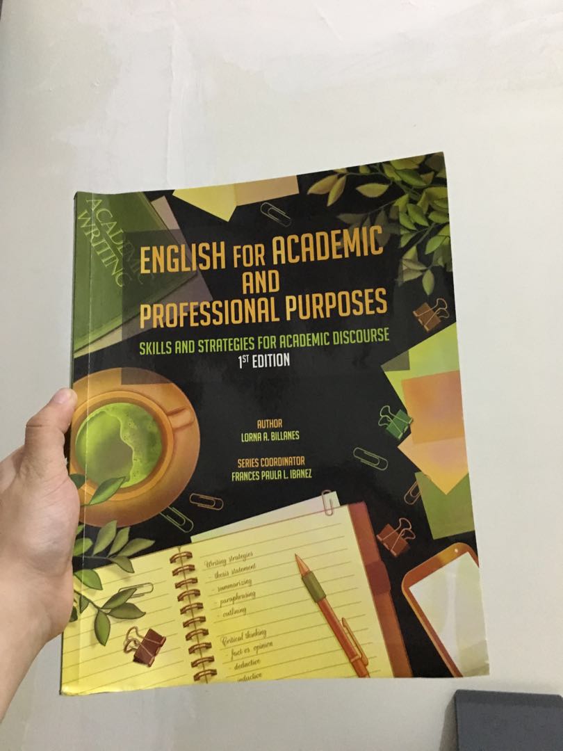 English for Academic and Proffesional Purposes (EAPP) Book, Hobbies ...