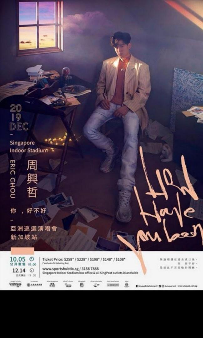 ERIC CHOU CONCERT, Tickets & Vouchers, Event Tickets on Carousell