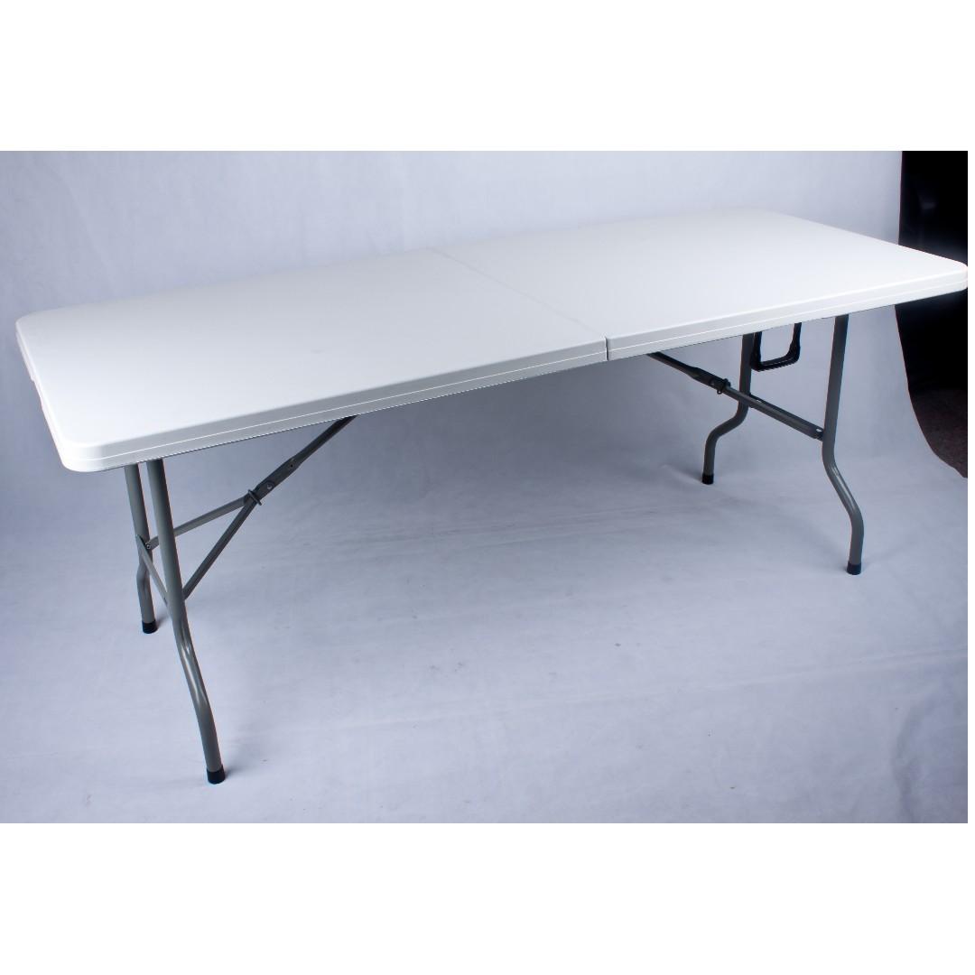 Sumo ST-7230F 72 Fold-in-Half Top Rectangular Folding Plastic Table ...