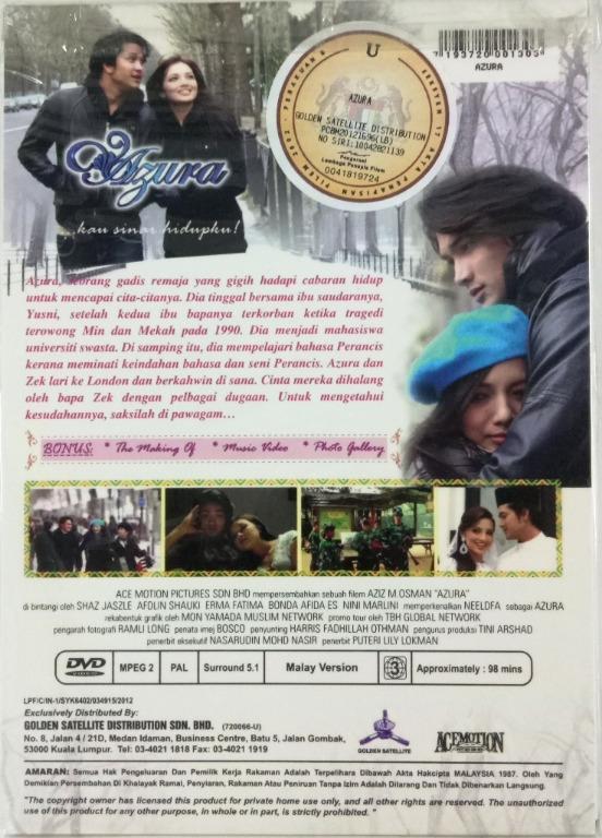 Malay Movie Azura DVD, Hobbies & Toys, Music & Media, CDs & DVDs on ...