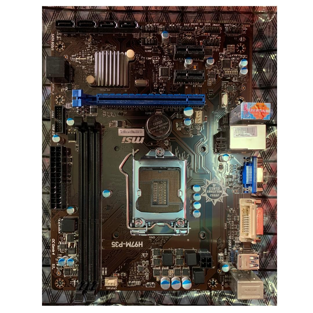 MSI H97M-P35 LGA1150 Motherboard, Computers & Tech, Parts & Accessories ...
