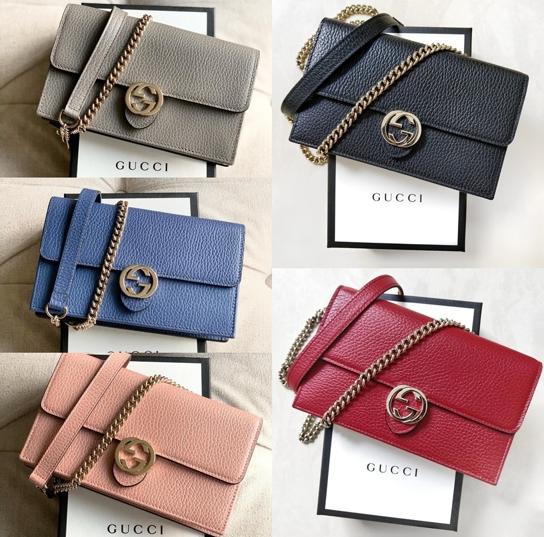 New Gucci Woc black grey red blue and pink, Fesyen Wanita, Tas & Dompet ...
