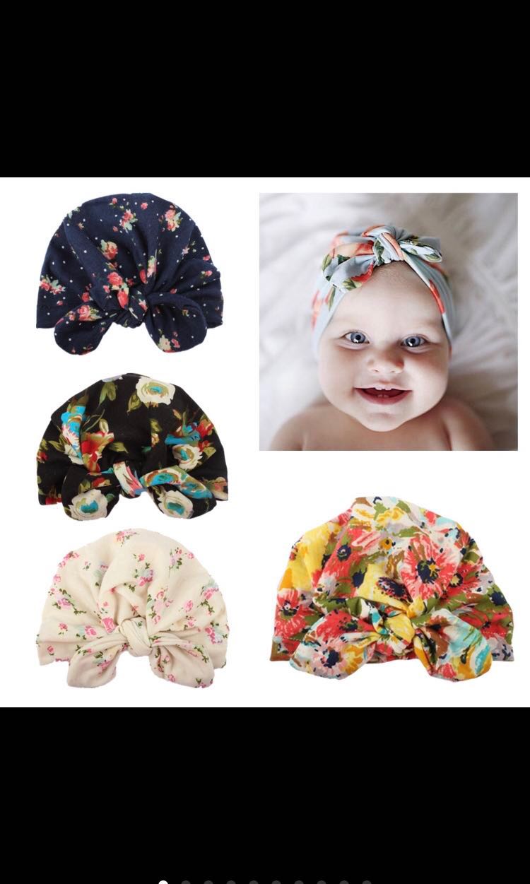 Newborn cute turban cap, Babies & Kids, Babies & Kids Fashion on Carousell