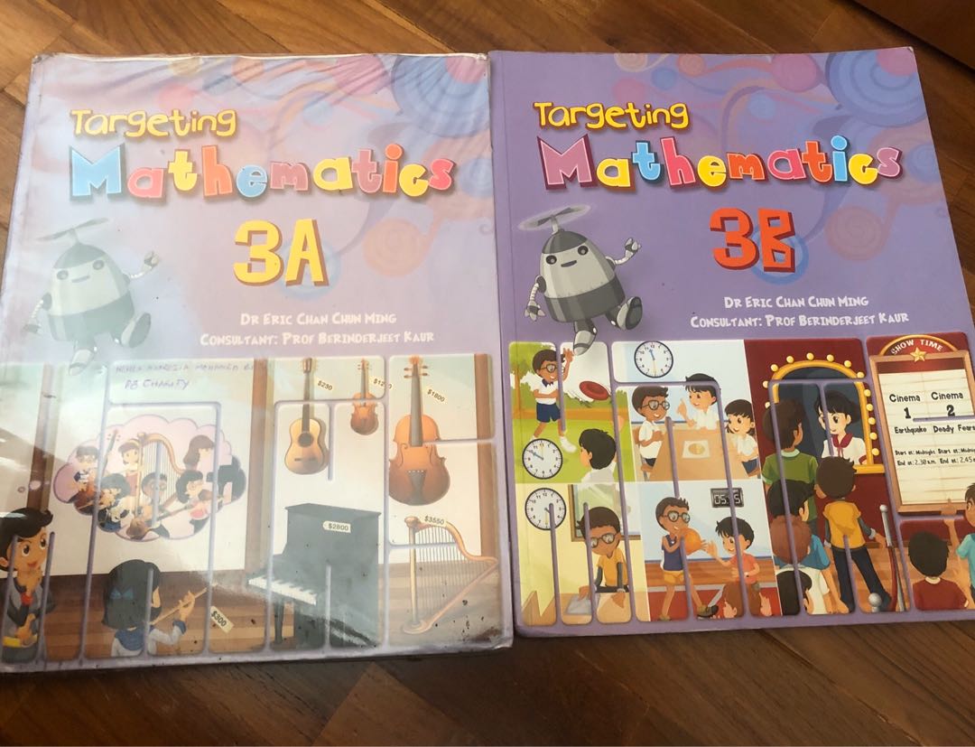 P3 Targeting Mathematics Textbook 3A & 3B, Hobbies & Toys, Books ...