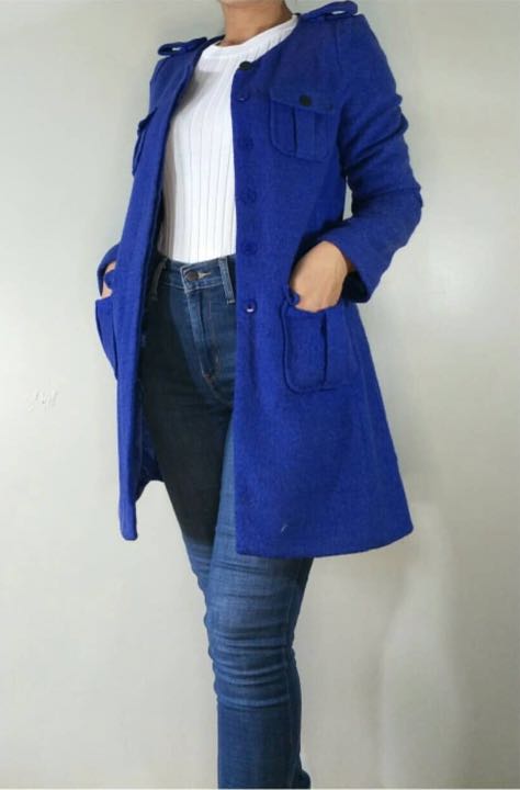 Royal Blue wool coat, Women's Fashion, Coats, Jackets and Outerwear on ...