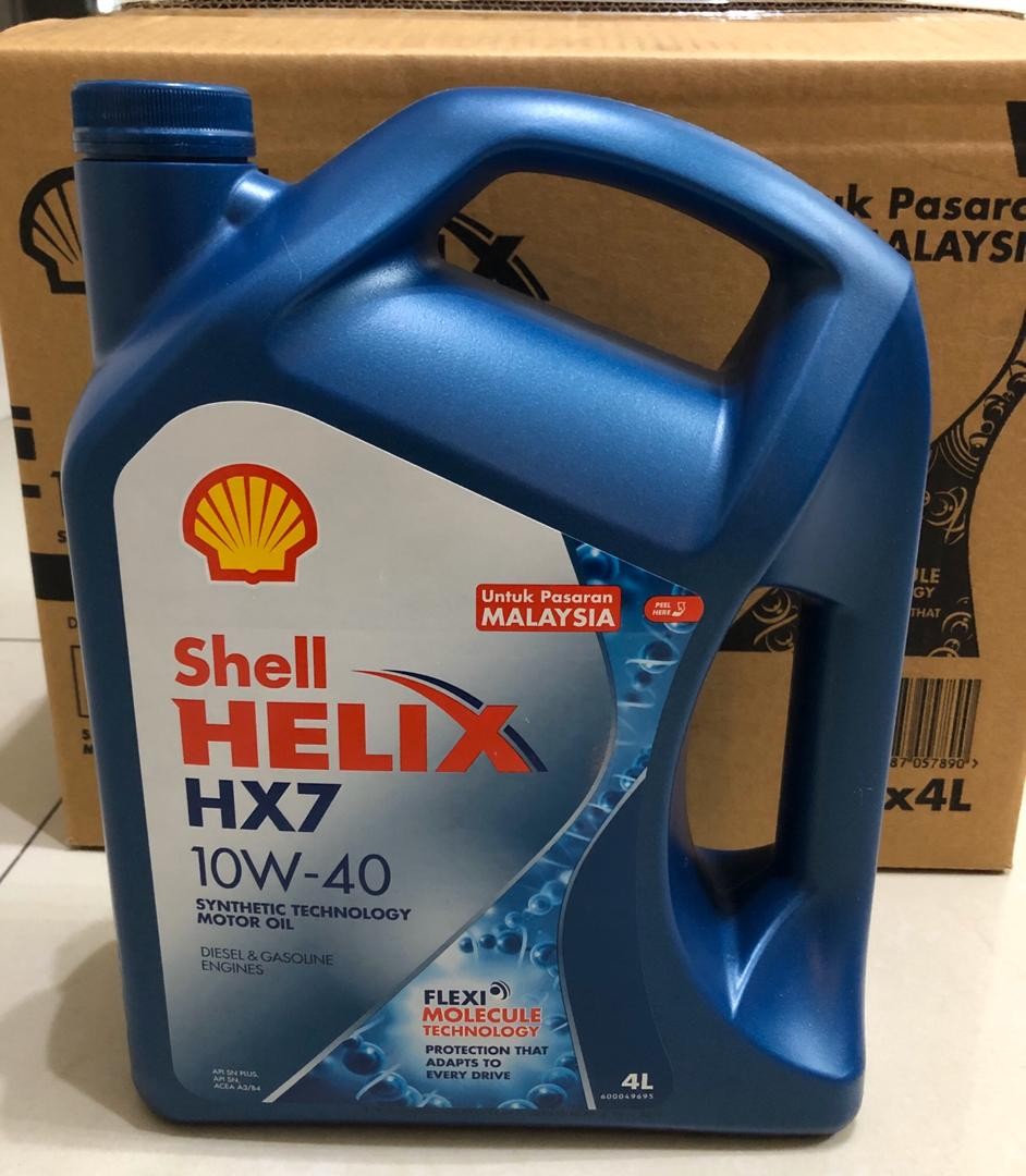 Shell Semi Synthetic 10w-40 Engine Oil / Minyak Enjin, Auto Accessories ...