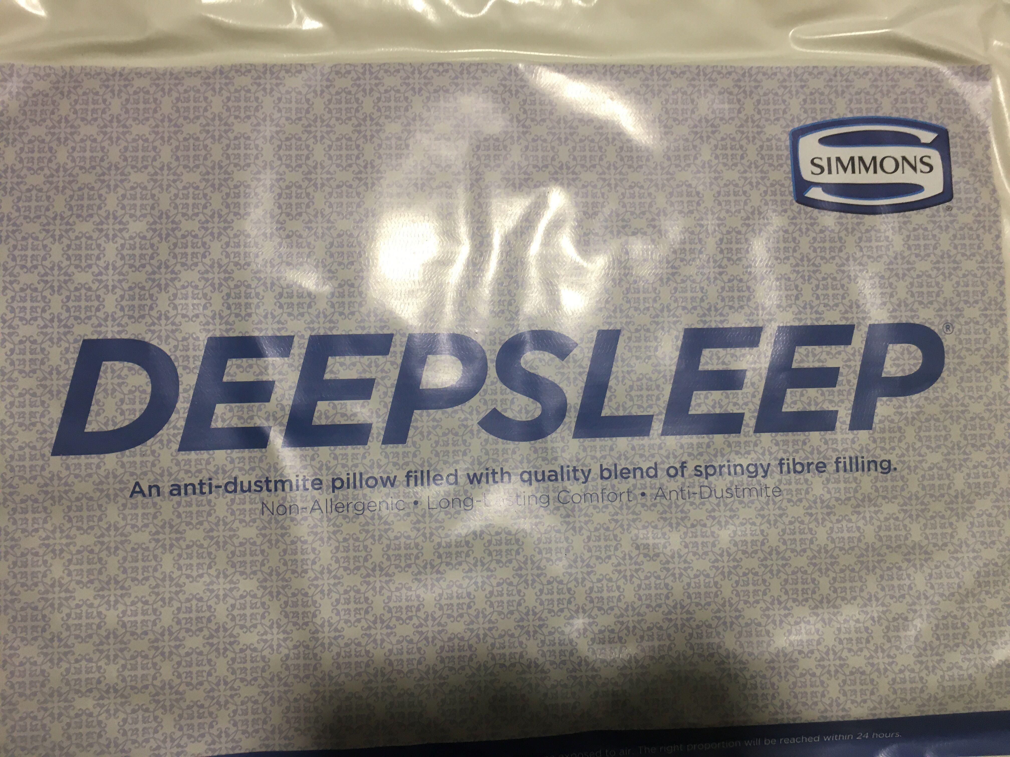 Simmons Deep Sleep Pillows, Furniture & Home Living, Furniture, Bed ...