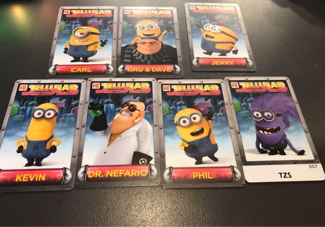 Timezone Jelly Lab minions card (7 cards full set), Hobbies & Toys ...