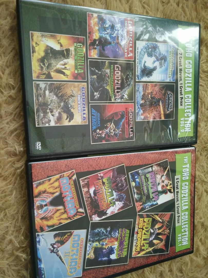 Toho Godzilla Collection Vol 1 & 2 Dvd Region 1, Hobbies & Toys, Music ...