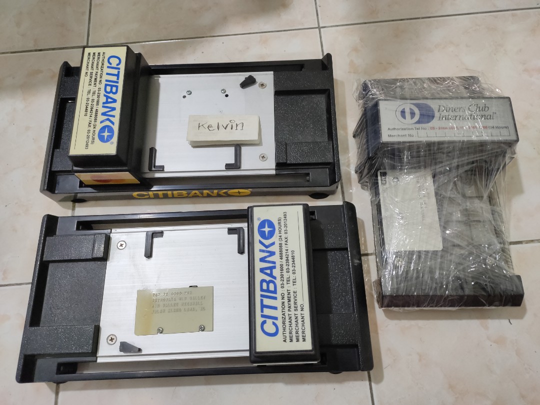 Vintage Manual Credit Card machine. Mesin Kad Kredit, Hobbies & Toys ...