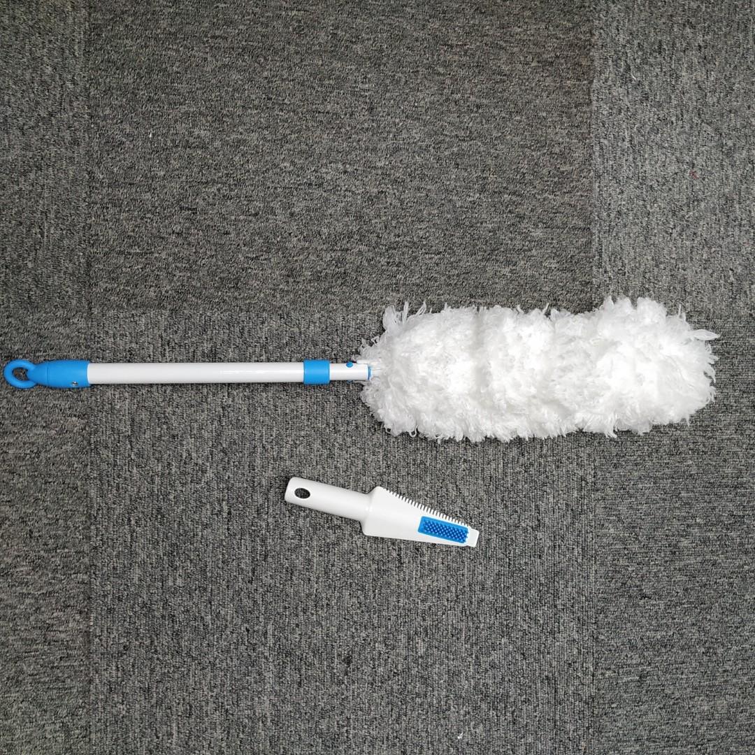 White Micro Fibre extendable Duster with plastic duster, Furniture ...